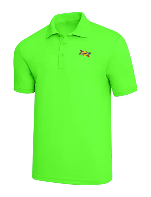 Safety Green PosiCharge RacerMesh Polo w/Sunoco Logo